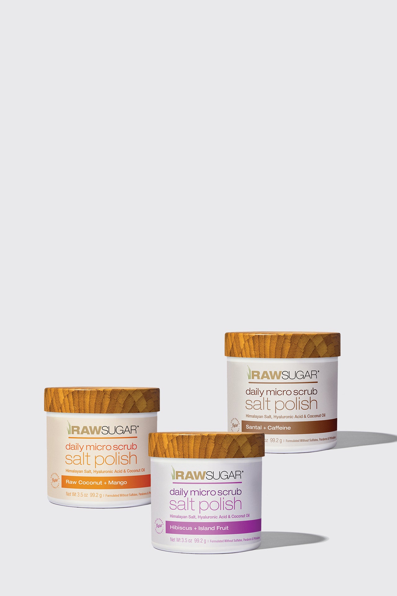Raw Glow | 3 Piece Sugar Scrub Set | Raw Sugar