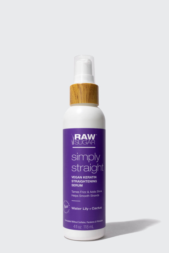 Simply Straight Hair Straightening Serum - Vegan & Color-Safe – Raw Sugar